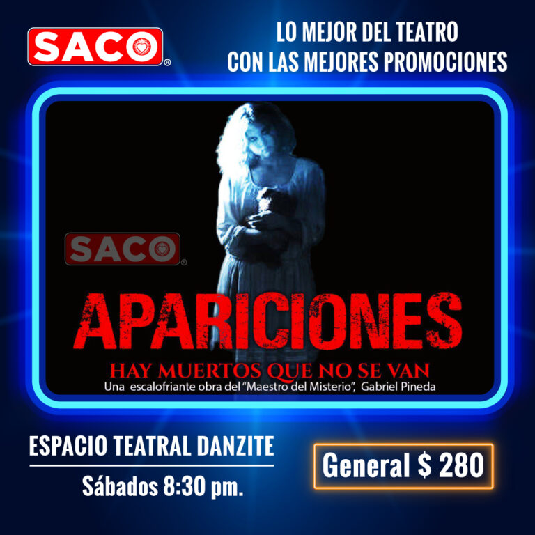 Cartelera de Teatro CDMX | Obras con SACO Producciones